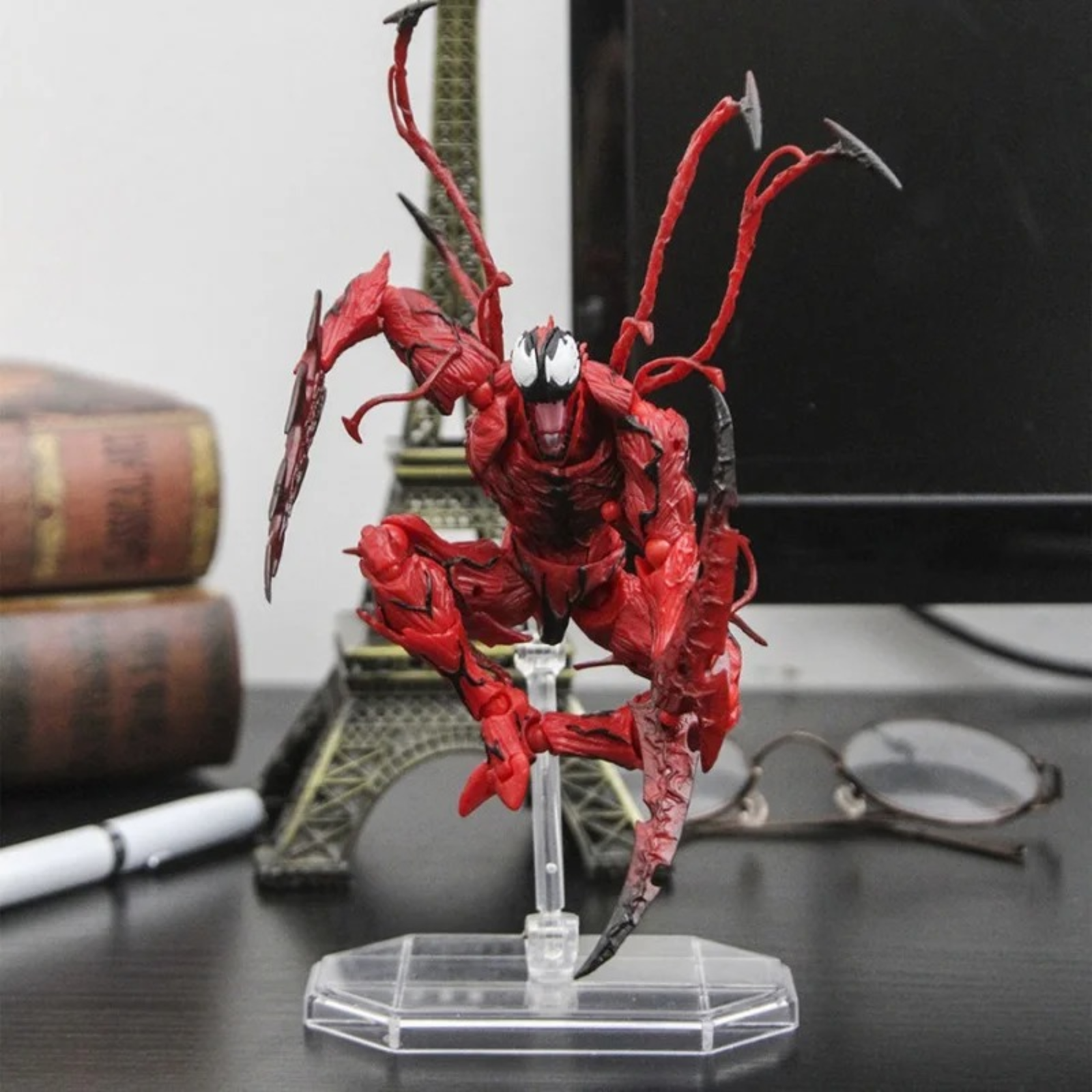 Carnage Action Figure Joint Movable Change Face Statue Model kids for ...