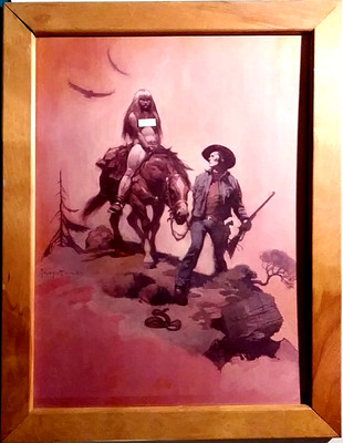 FRANK FRAZETTA, "WESTERN CAPTIVE", ONE-OF-A-KIND PHOTOPRINT, 18x24 ...