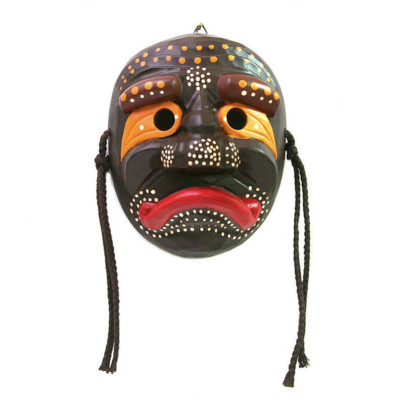 Korean traditional Hahoetal mask Korean traditional wooden mask ...