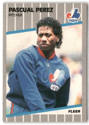 Pascual Perez 1989 Fleer #390 - K7796 | eBay