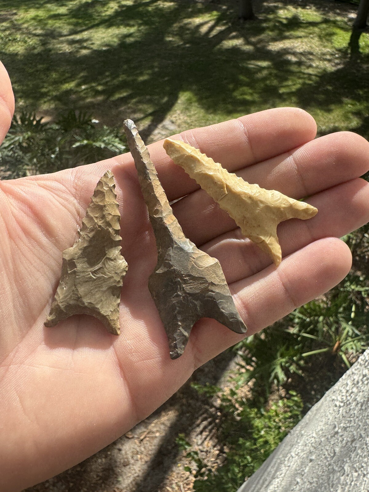 Lot Of 3 Native American Paleo Dalton Drill Points Arrowheads | eBay