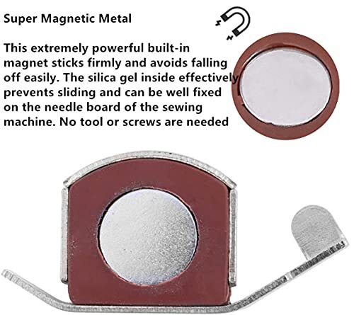 YEQIN Seam Allowance Ruler and 2 Magnetic Seam Guide for Sewing Machine ...