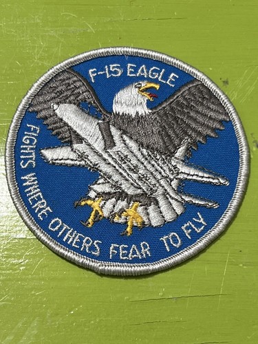 USAF F-15 Eagle Patch Fights Where Others Fear To Fly | eBay
