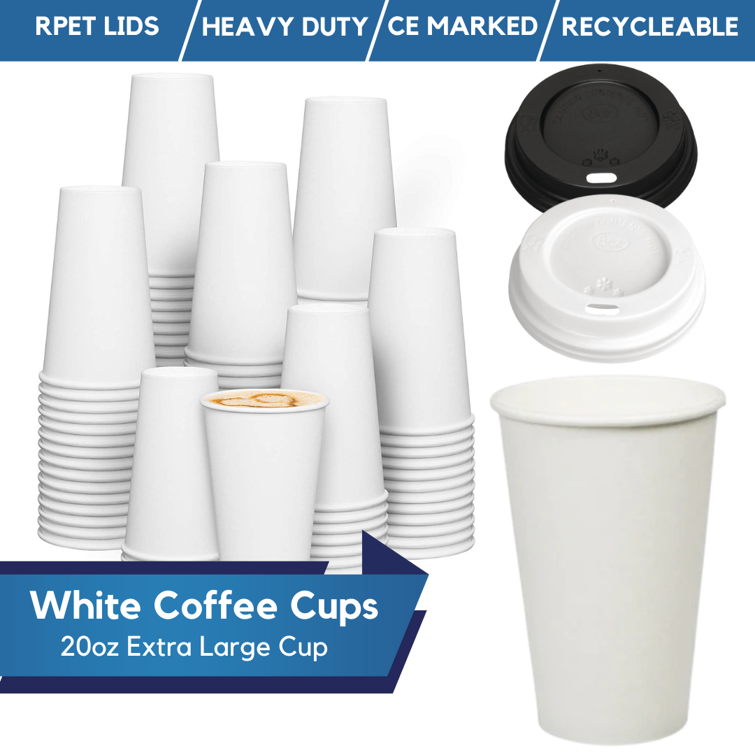 Disposable Coffee Cups White Paper Coffee Cups For Hot Drinks With ...