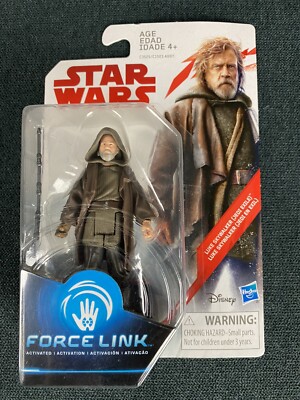 Disney Hasbro Star Wars Force Link Luke Skywalker (Jedi Exile) Figure ...