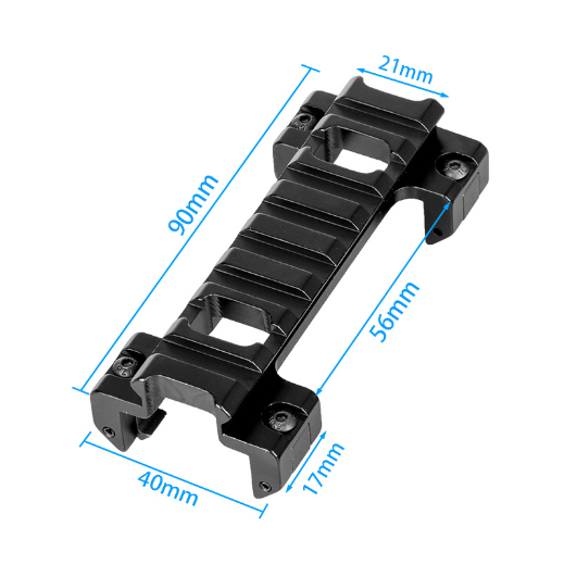 MP5/G3 Rail Mount M1913 20mm Picatinny Rail Mount - 90mm / 120mm Rail ...