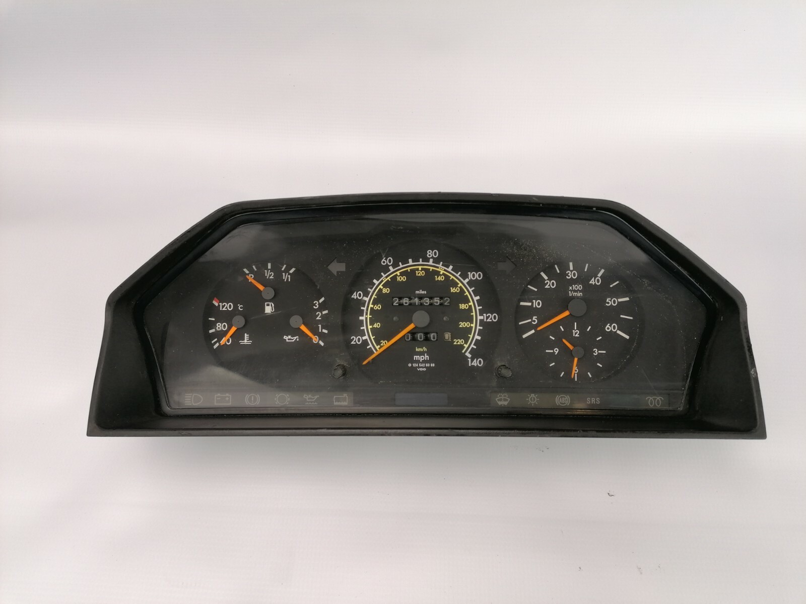 MERCEDES W124 Speedometer Instrument Cluster Diesel 220km/h | eBay
