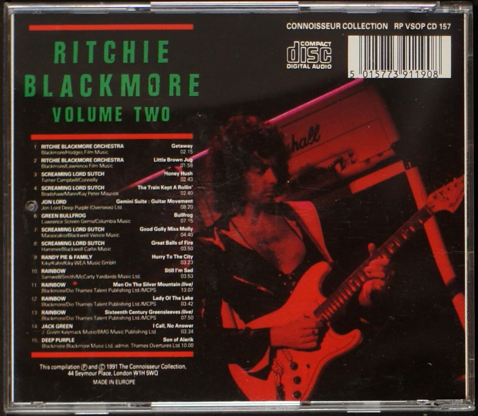 Ritchie Blackmore's Rainbow - Volume Two - CD [11] US | eBay