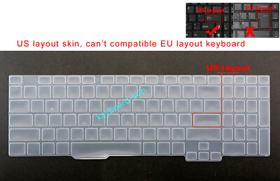 US Keyboard Skin Cover for Asus FA506 FA706 G712 G732 TUF506 FX506 ...