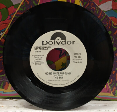The Jam Going Underground Promo 7” Single PRO145 | eBay