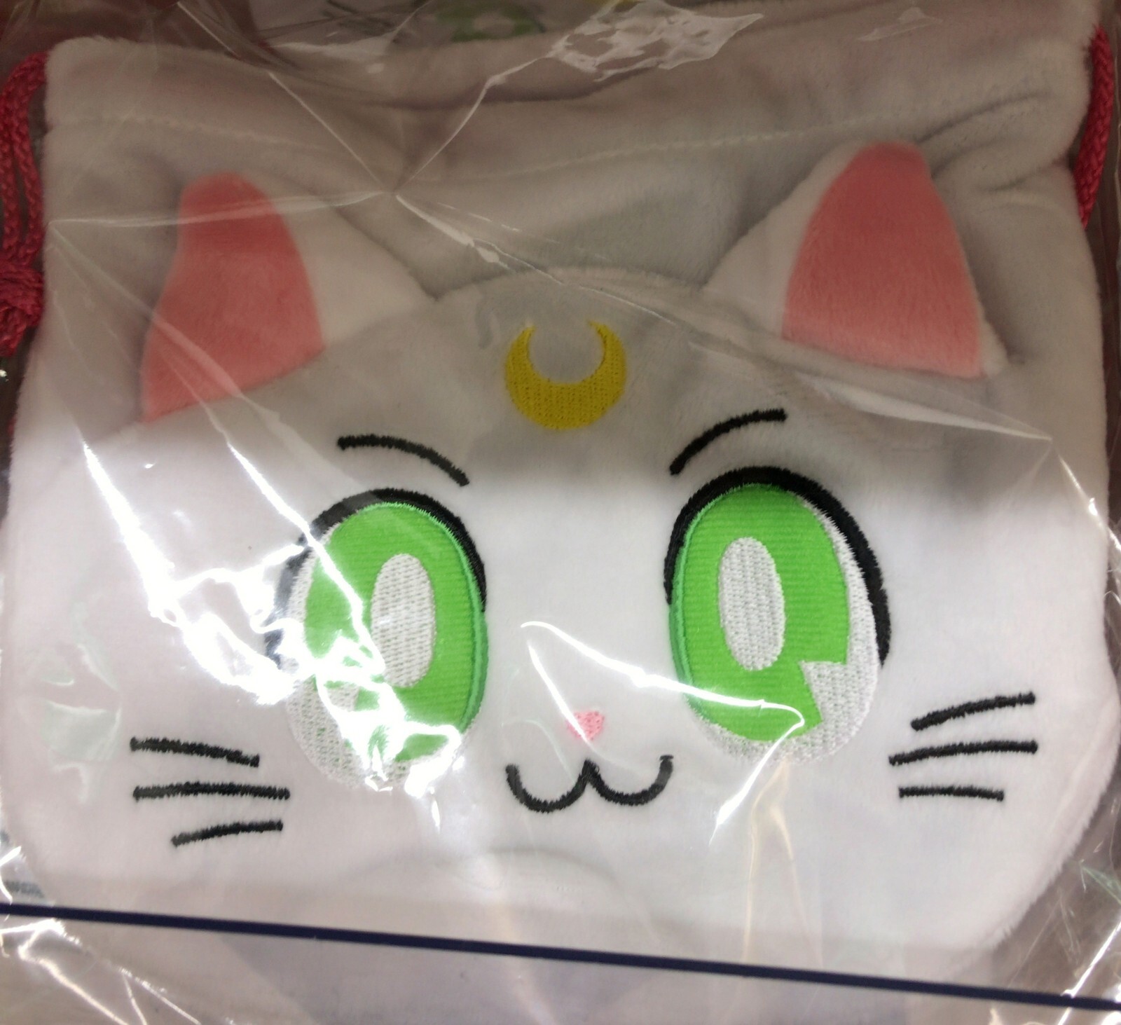 Sailor Moon Face Drawstring Bag Purse Artemis Pouch Bandai New Japan | eBay