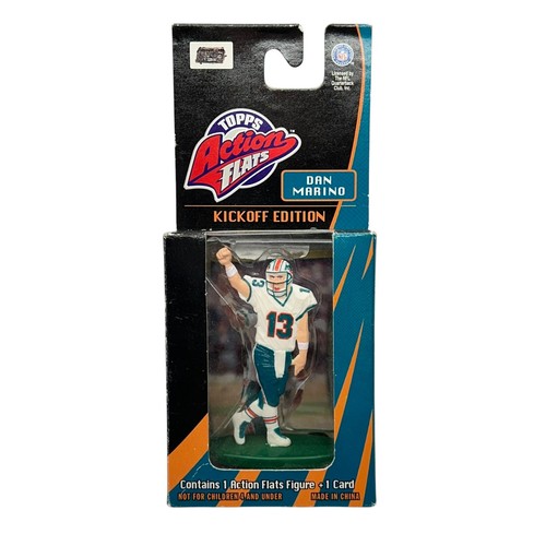 Vintage 1998 NFL Topps Action Flats Dan Marino Figure and Card Kickoff ...
