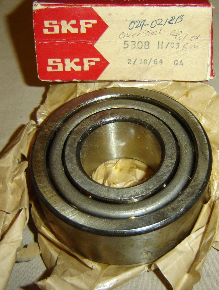 SKF 5308 H/C3 DOUBLE ROW BALL BEARING 40mm ID x 90 mm OD x 1-7/16" Wide ...