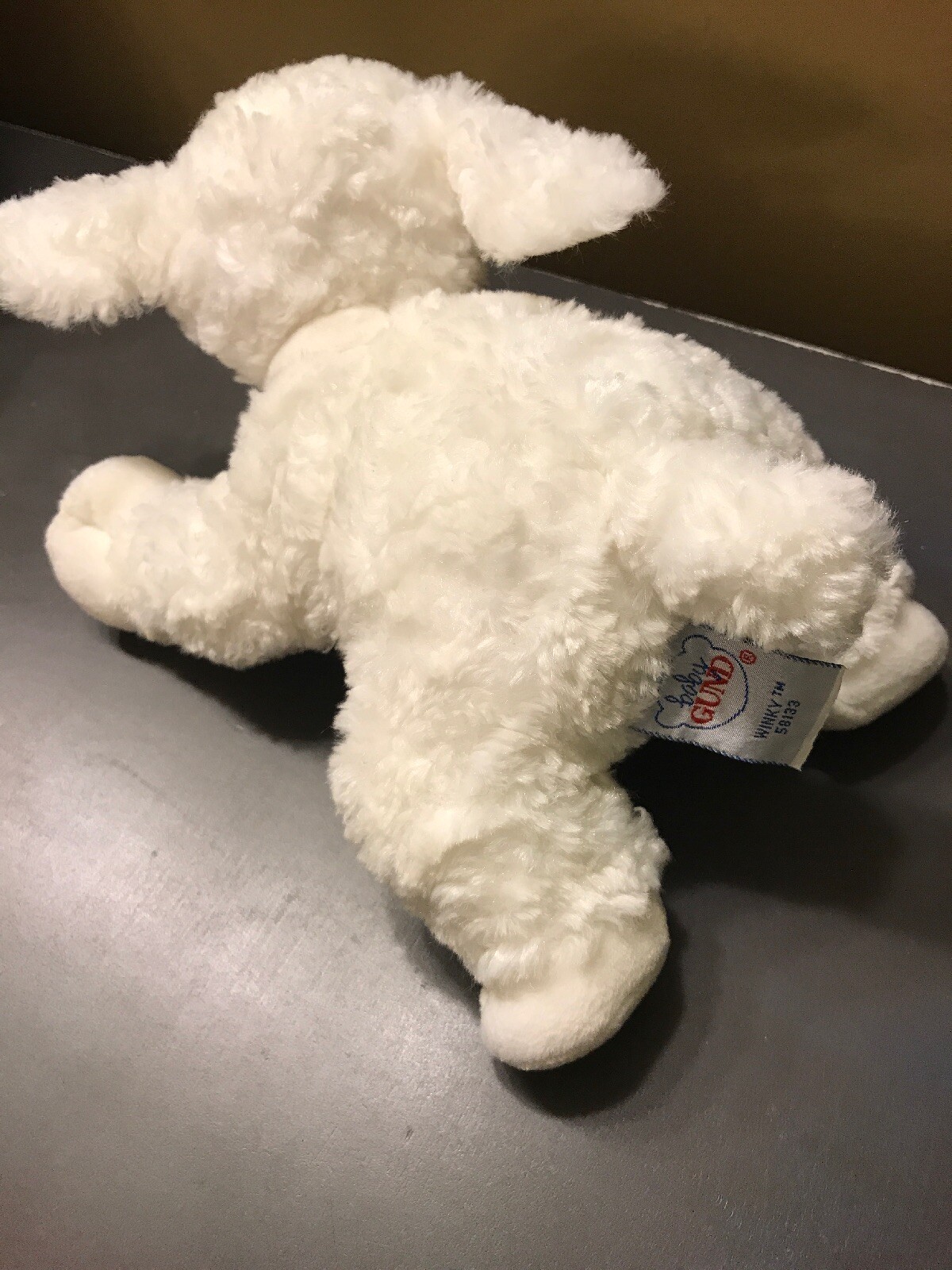 Gund Baby Lamb Plush White *Winky* 058133 Small Sheep Rattle Toy Soft 6 ...