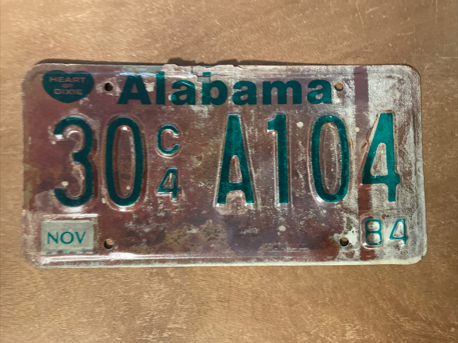 1984 Alabama License Plate Truck # 30 C4 A104 | eBay