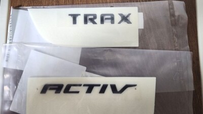 rear liftgate Black TRAX & ACTIV emblem for 2024 2025 Chevrolet Trax | eBay