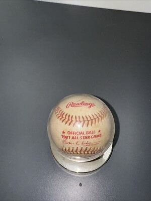 1981 MLB ALL STAR GAME OFFICIAL BASEBALL RAWLINGS CLEVELAND STADIUM HTF ...