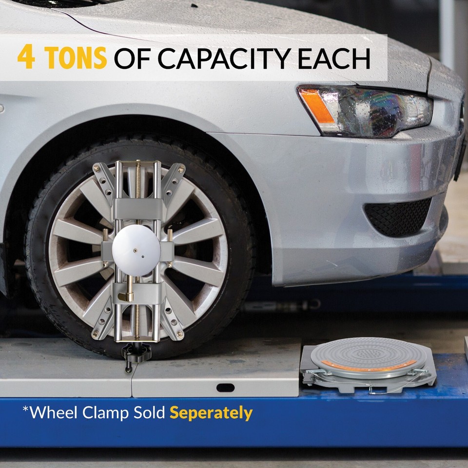 Wheel Alignment Turn Plates with Brass Finish Dial, 4 Ton Capacity ...