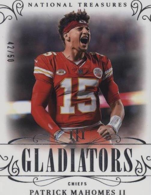 2023 Panini National Treasures - Gladiators Patrick Mahomes II #GLA-PM ...
