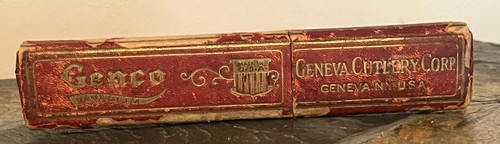Genco Vanadium Geneva Cutlery Corp Razor Box Only Beautiful Graphics ...
