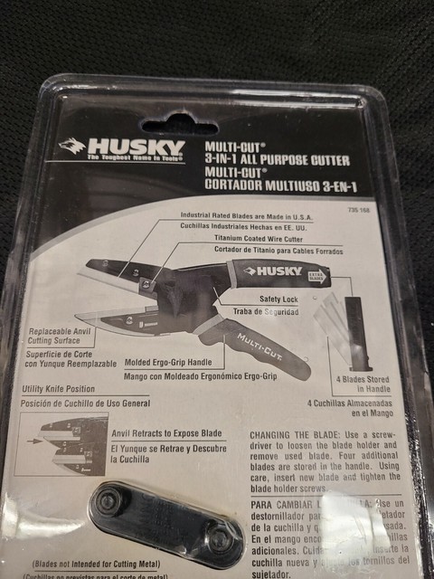 Husky Multi-cut 3 in 1 All Purpose Cutter Multi Tool 735 168 for sale ...