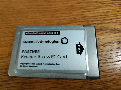 1 Avaya Lucent ACS Partner Remote Access PC Card 12G1 108319963 "tested ...