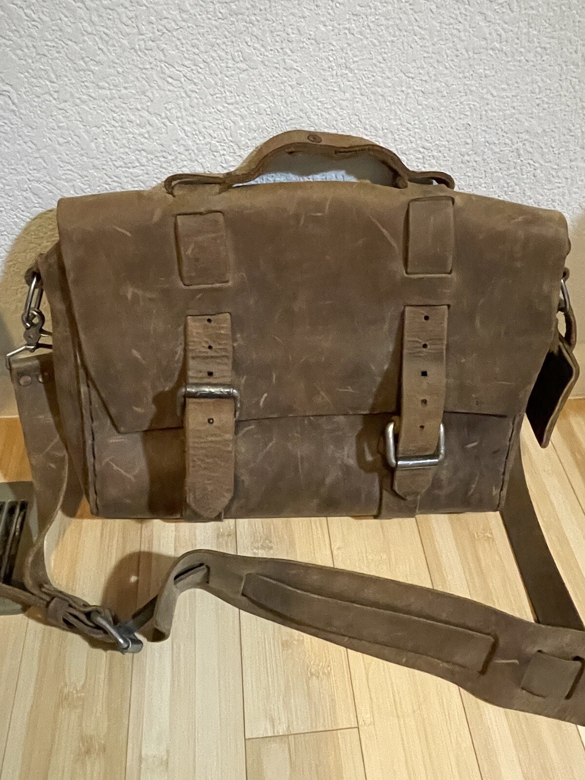 Slightly Used Colsen Keane Messenger Bag - Dark Brown - Gem