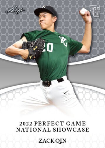ZACK QIN 2022 LEAF PERFECT GAME "1ST EVER PRINTED" ROOKIE CARD! | eBay