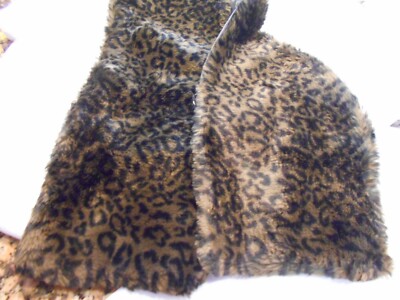 CEJON ACCESSORIES-FAUX FUR ANIMAL PRINT 7X 60'' SCARF FOR WOMAN | eBay