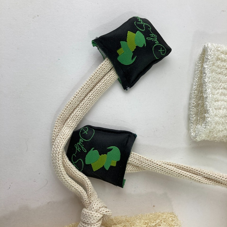 1 Glove 2 Natural Loofahs Luffa Bath Shower Wash Body Pot Bowl Scrubber ...