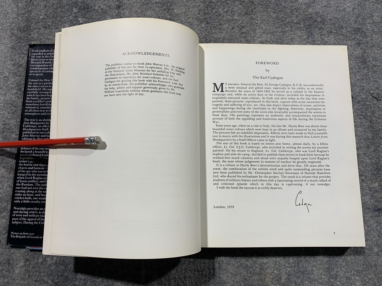 Cadogan’s Crimea Lt Col Somerset J Gough Calthorpe 1979 1st Ed HC DJ ...