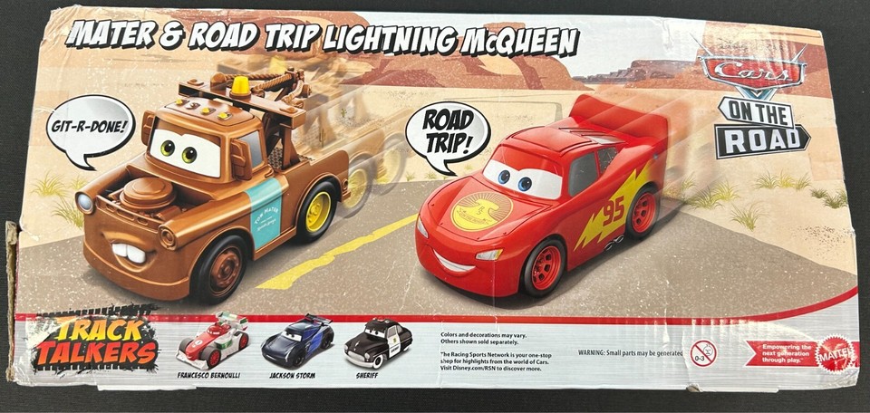 New Disney•Pixar Cars Track Talkers Vehicle 2-Pack: Mater & Lightning ...