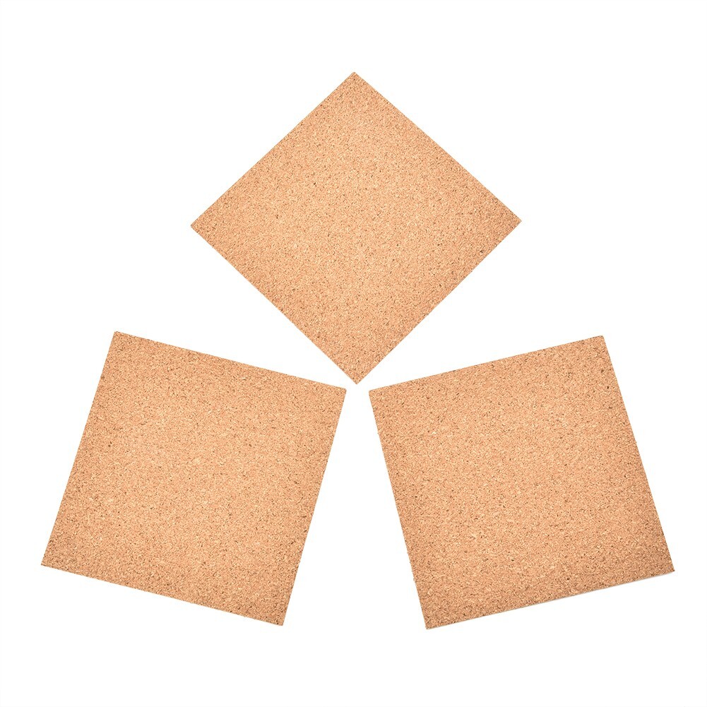 Selfadhesive Cork Coasters Square Cork Mats for Home Decoration Pack of ...