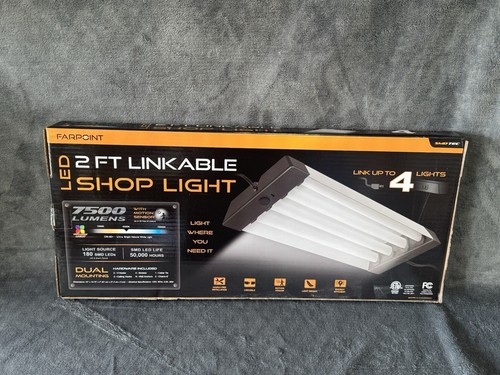 New 2ft Linkable Farpoint LED Shop Light Motion Sensor,7500 Lumens | eBay