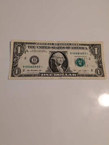 RARE ERROR FW 2013 B $1.00 STAR NOTE, LOW SERIAL NUMBER WITH TWO PAIR ...