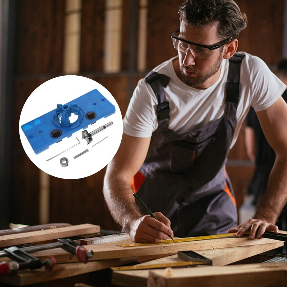 1 Set Cabinet Hinge Practical Hole Guide Concealed Hinge for Cabinet ...