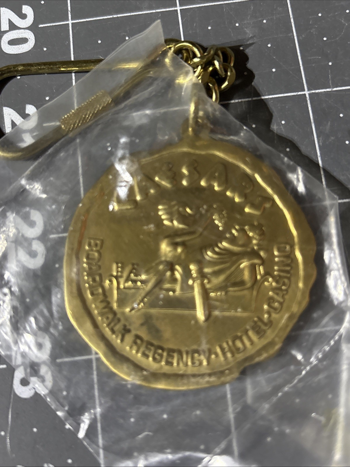 Authentic Gold Tone Caesar’s Palace Medallion – Vintage Atlantic City ...