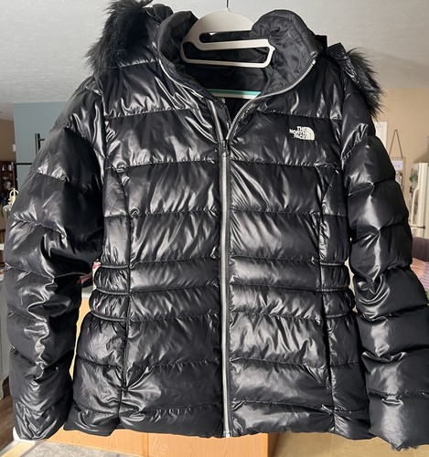 THE NORTH FACE TNF Women's Gotham Puffer Down Jacket II Black XL faux ...