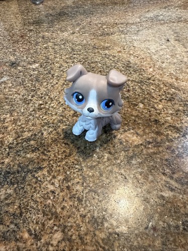 Authentic Littlest Pet Shop LPS #67 Rare Grey Collie Dog | eBay