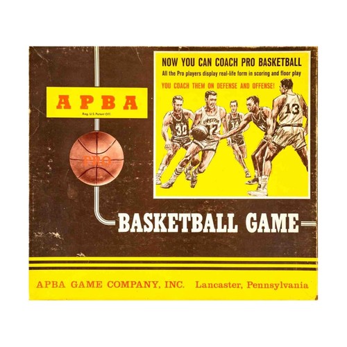 APBA Basketball APBA Pro Basketball (1967 Ed w/1966-67 Complete S Box ...