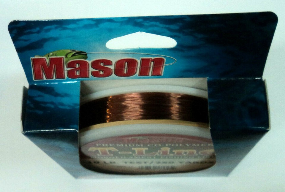 Mason Premium Co-Polymer T-Line Monofilament Fishing Line, 250 Yds ...