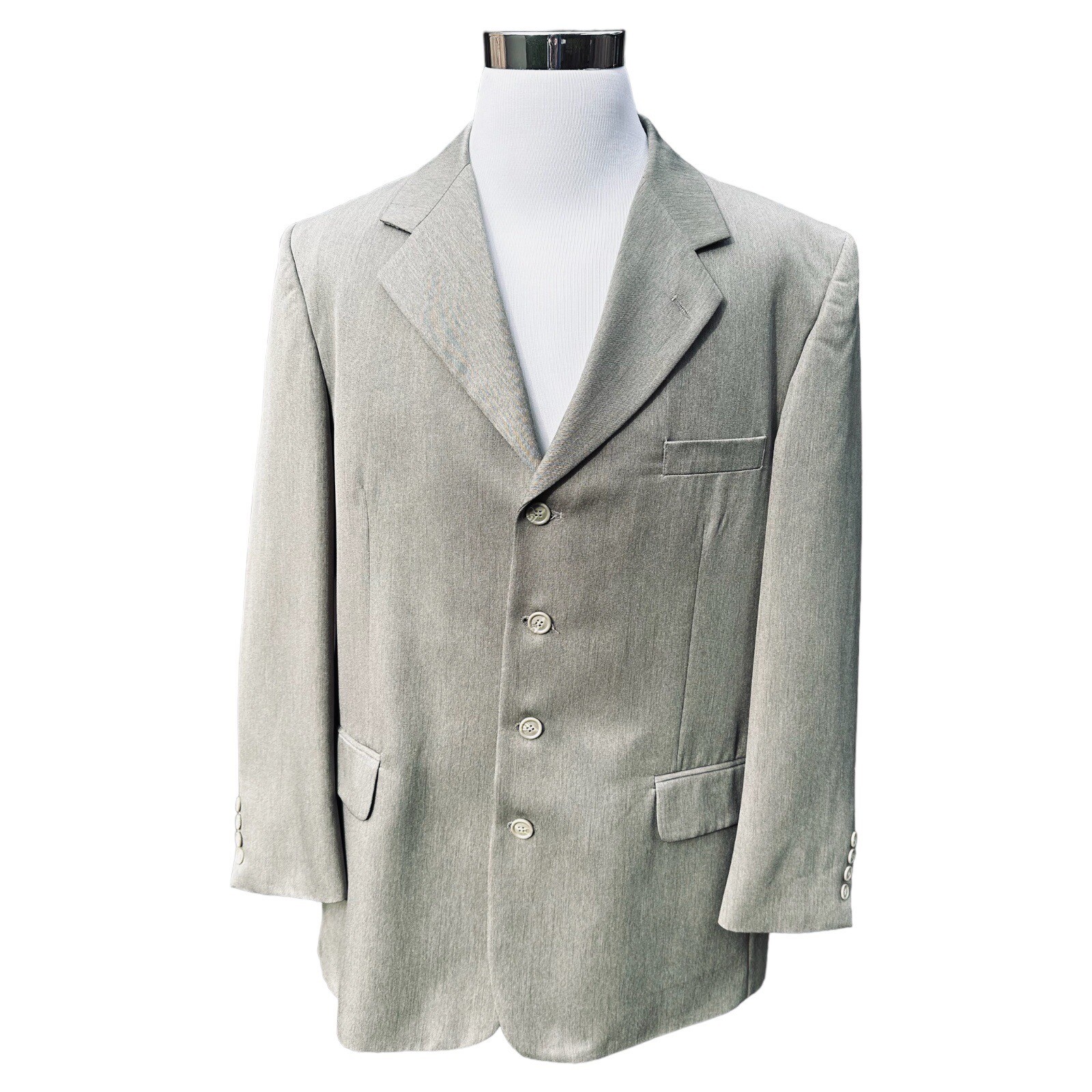 Vanetti Men’s 46R Light Green Superior Polyester 4 Button Blazer MINT ...
