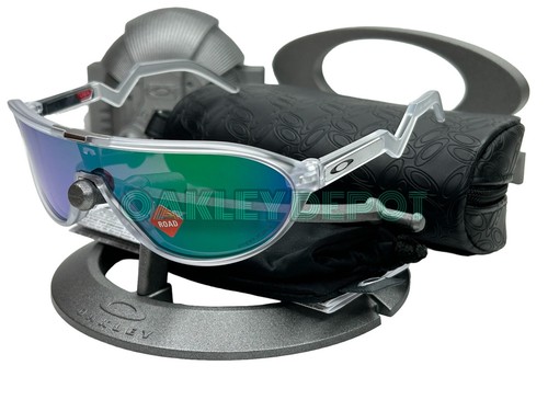 🕶️ OAKLEY CMDN 009467 MATTE CLEAR/PRIZM ROAD JADE LOW BRIDGE SUNGLASSES ...