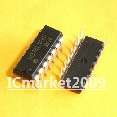 50 PCS HD74LS14P DIP-14 74LS14 LS14 Inverter with Schmitt Trigger ...
