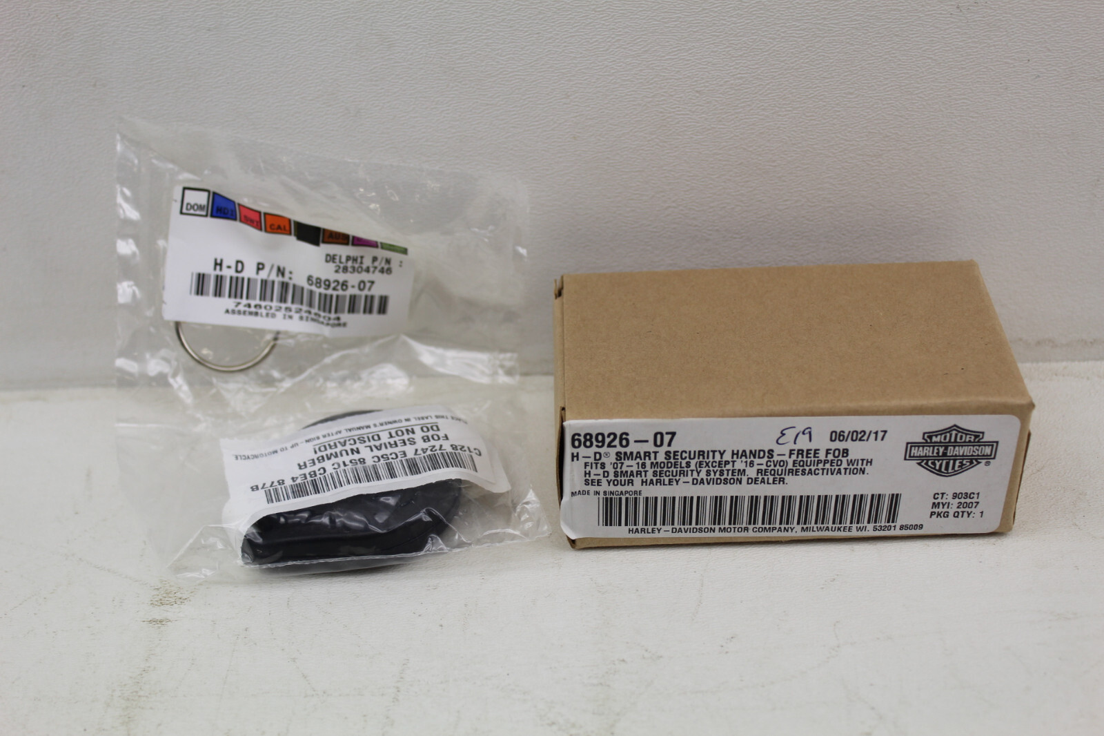 NEW HARLEY DAVIDSON SECURITY ALARM REMOTE FOB TRANSMITTER 68926-07 | eBay