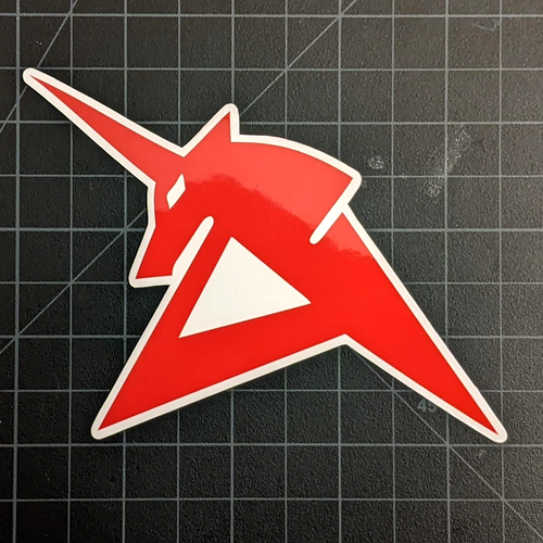 Amuro Ray White Unicorn Gundam Logo Anime Die Cut Vinyl Sticker 4 ...