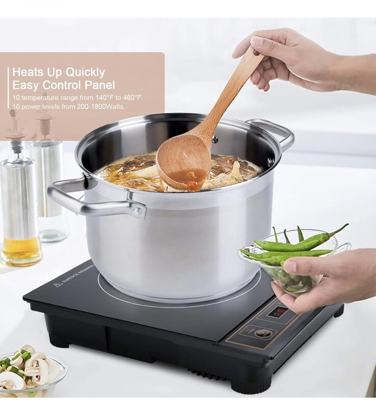 Duxtop 8100MC 1800W Portable Induction Countertop Cooktop - Gold ...