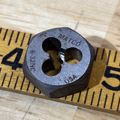 Matco 6-32 NC Hex Die H1MT632D for 124MATDS Tap and Die Set USA READ ...