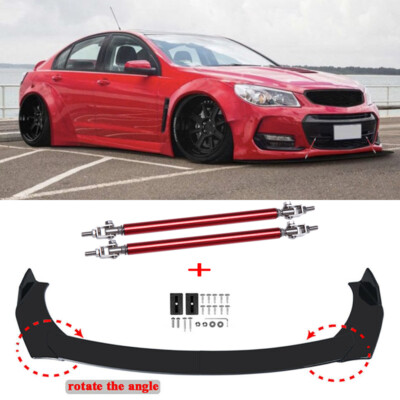 For Holden VE & VF Commodore Front Bumper Lip Splitter Spoiler + Red ...