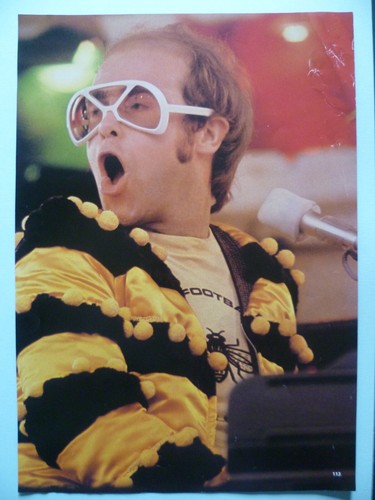 Poster Elton John singers musicians Pop rock top stars Jukebox Magazine ...